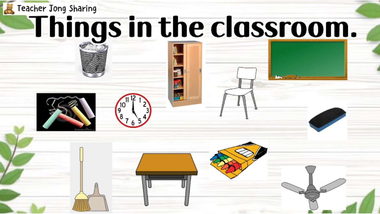 English Preschool Things In The Classroom desk Chair Fan Broom Duster Clock english-preschool-things-in-the-classroom-desk-chair-fan-broom-duster-clock