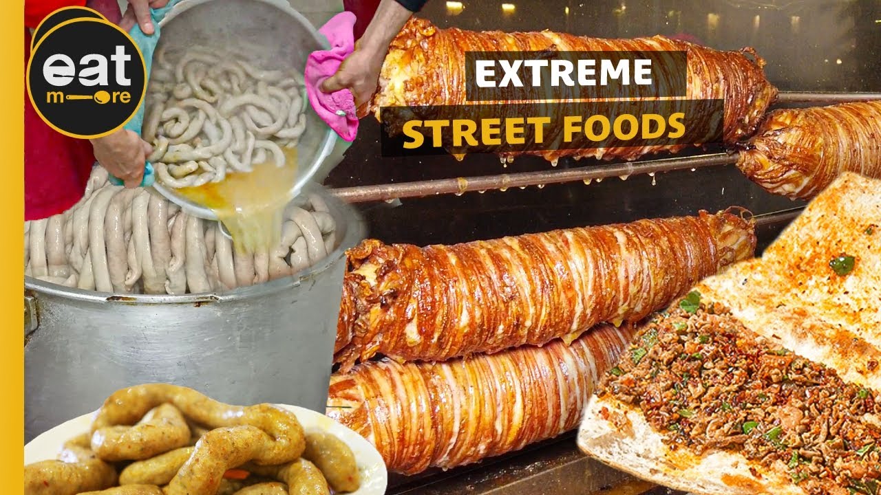 2 AMAZING Lamb Intestines Food - Turkish Extreme Street Food - YouTube
