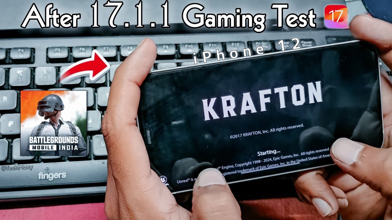 iphone 12 gaming test after 17.1.1 update • iphone 12 gaming test bgmi ...