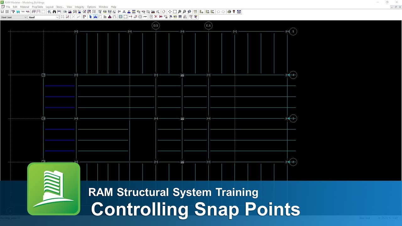 Controlling Snap Points with Reference Layouts in RAM Structural System ...