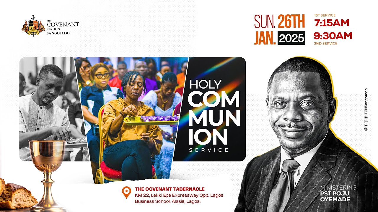 COMMUNION SERVICE || FIRST SERVICE || 26TH JANUARY 2025 - YouTube