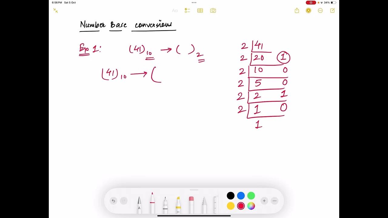 Number Base Conversion: Decimal to Binary, Octal and Hexadecimal (part-1) - YouTube