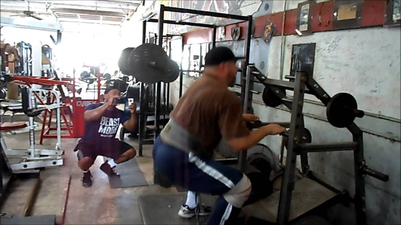 Big J 765LBS PitShark Squats for REPS with Chris Jones, Lazy Lion and ...