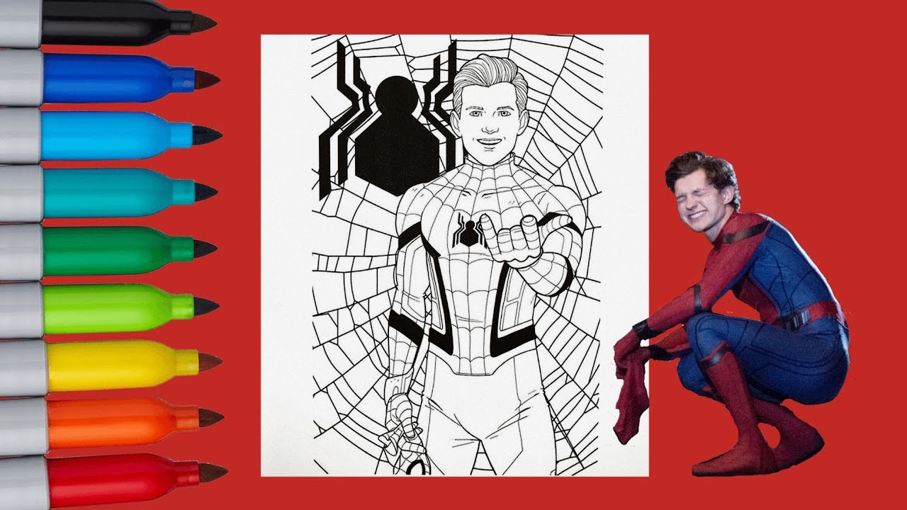 Swinging Into Action Coloring Tom Hollands Spider Man Youtube