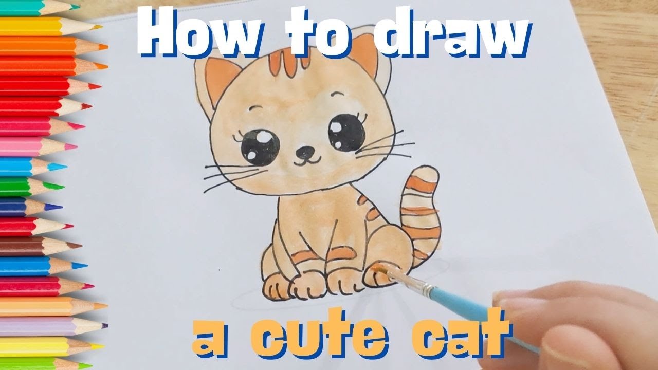 How to draw acute cat | Easy drawing | Step by step drawing - YouTube