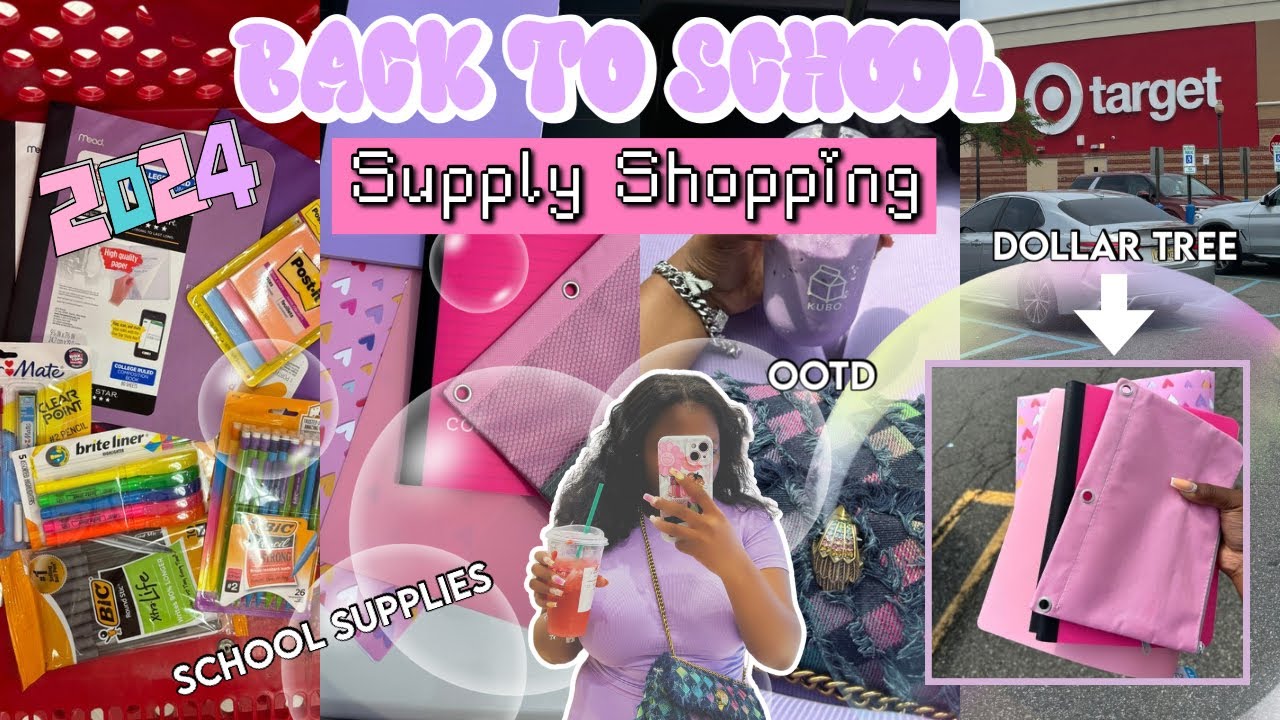 BACK TO SCHOOL SUPPLY SHOPPING + HAUL 2024 | *high school edition ...