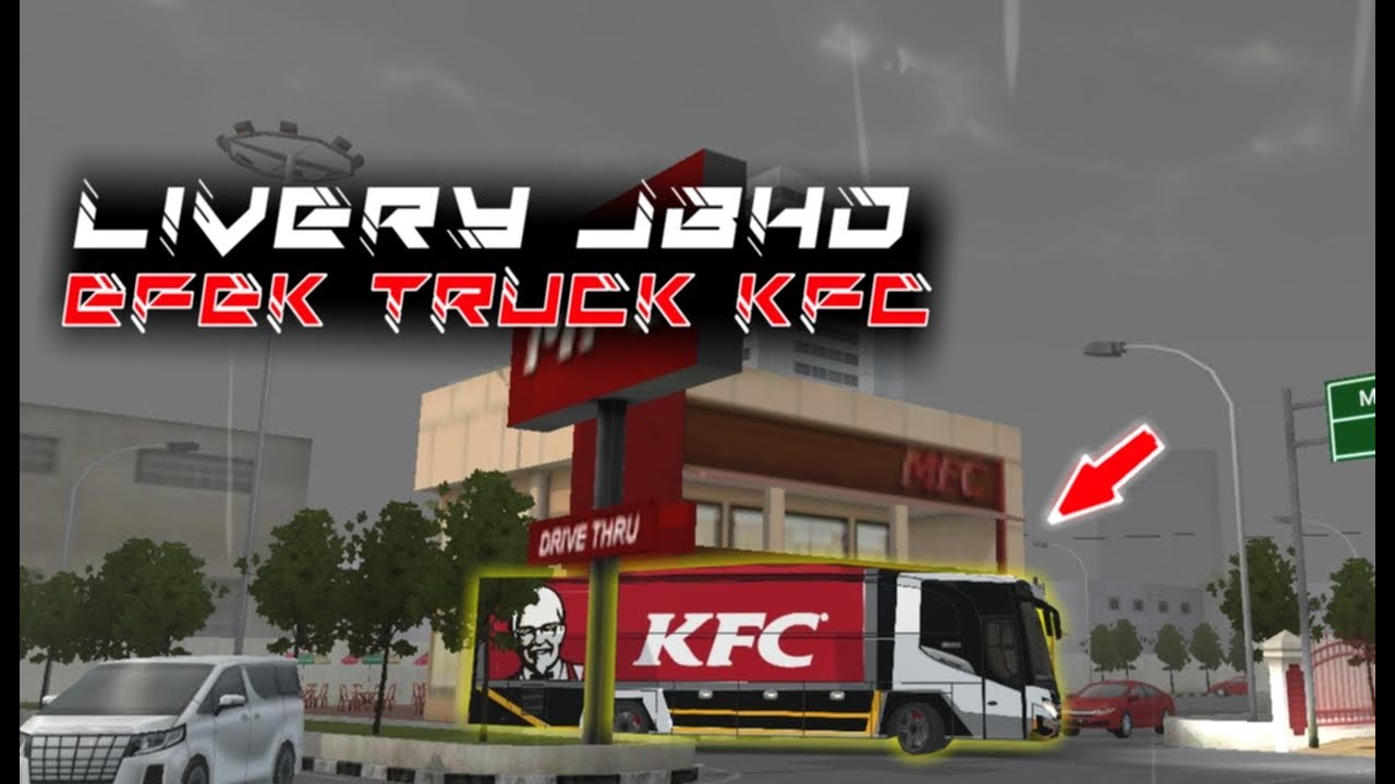 SHARE livery truck kfc jbhd || BUSSID | - YouTube