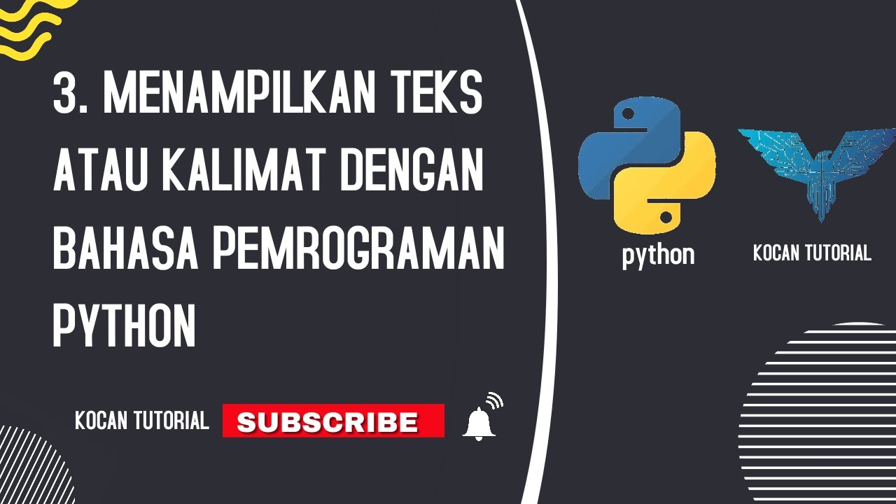 3. menampilkan data dengan bahasa pemrograman python - YouTube