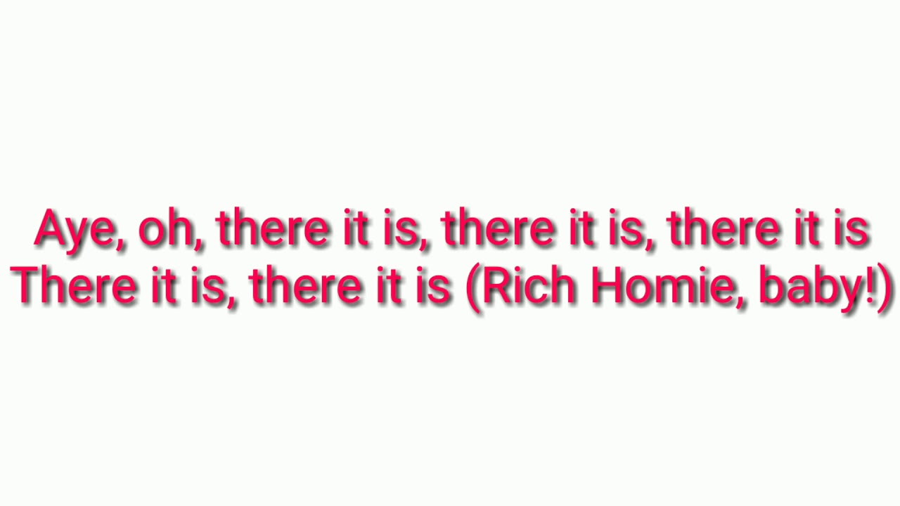 Rich Homie Quan (Ooh Ohh) Lyrics - YouTube