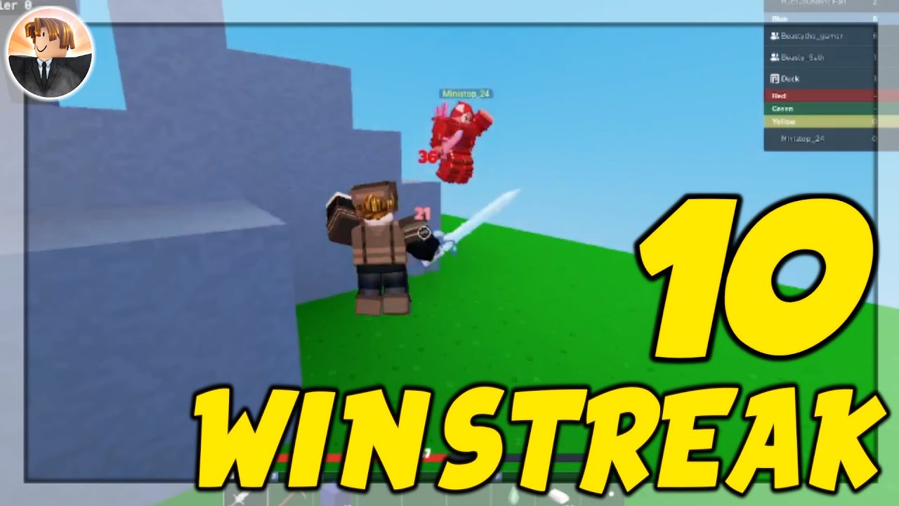 I got a 10 WIN STREAK in Roblox Bedwars... - YouTube