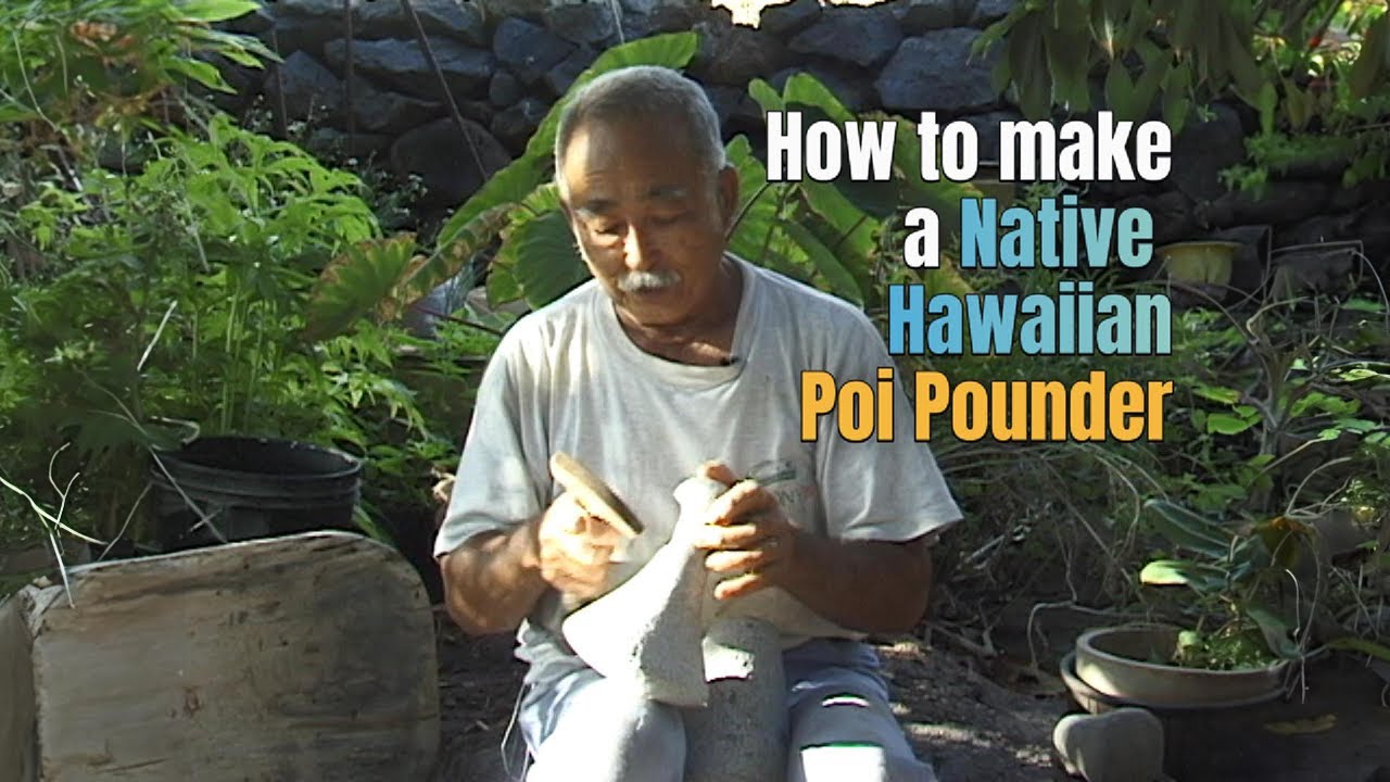 How to Make a Native Hawaiian Poi Pounder - Step by Step - YouTube