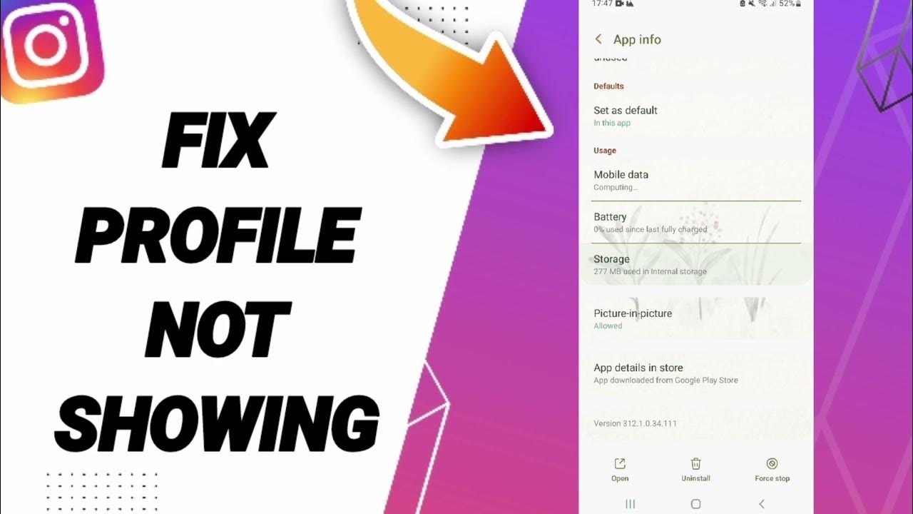 How To Fix Profile Not Showing On Instagram App 2024 - YouTube