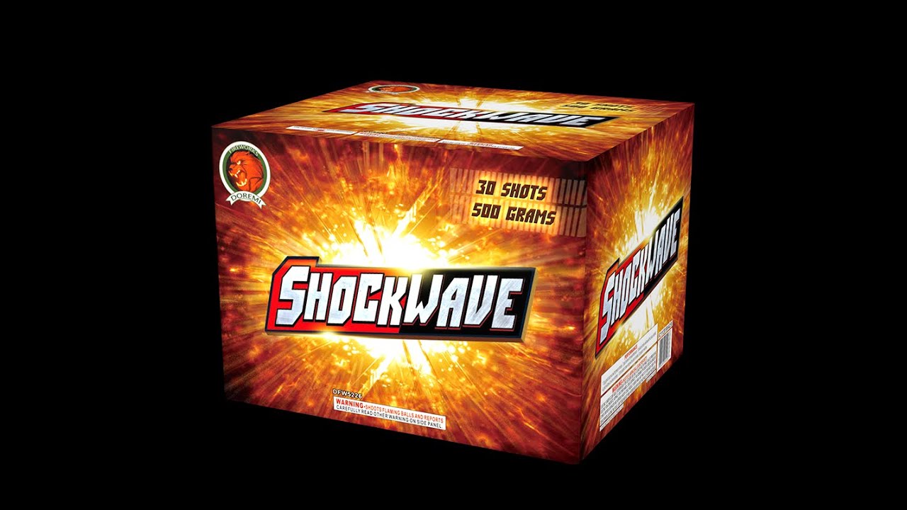 DFW5226 SHOCKWAVE 30 SHOTS CAKE/CONSUMER FIREWORKS/500G CAKE/1.4G CAKE/UN0336 FIREWORKS - YouTube