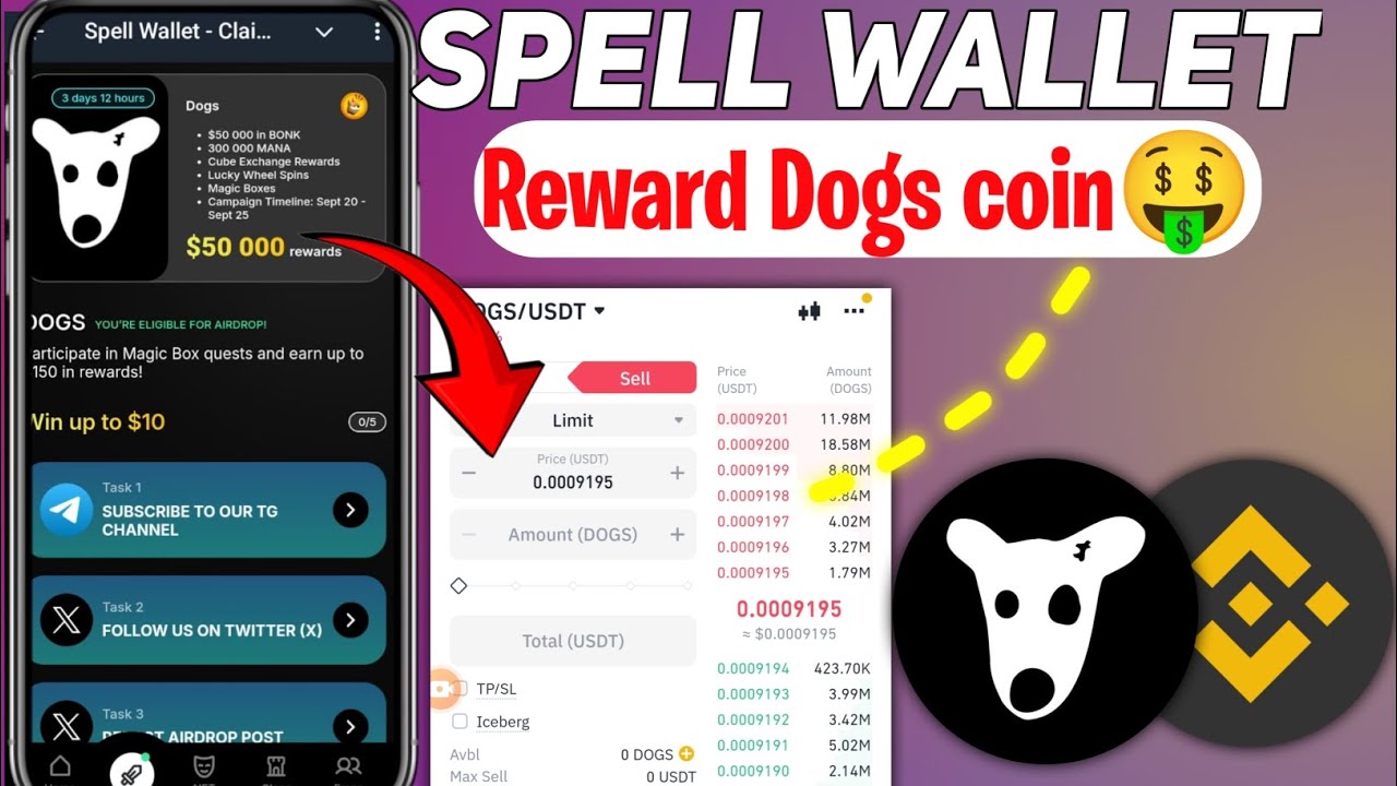 Spell wallet Dogs reward Claim | spell wallet dogs quests | How to ...
