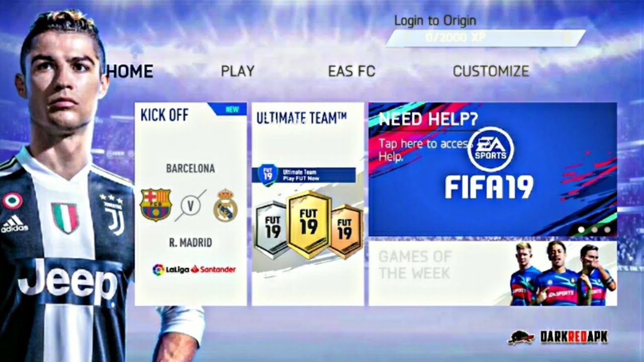 FIFA 14 [MOD FIFA 19] | COM MENU DE PS4, KITS & ELENCOS 2018/19 - YouTube