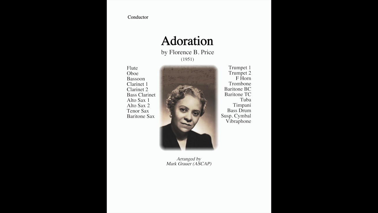 Adoration (1951) by Florence B. Price - Arr. Mark Grauer (ASCAP) - YouTube