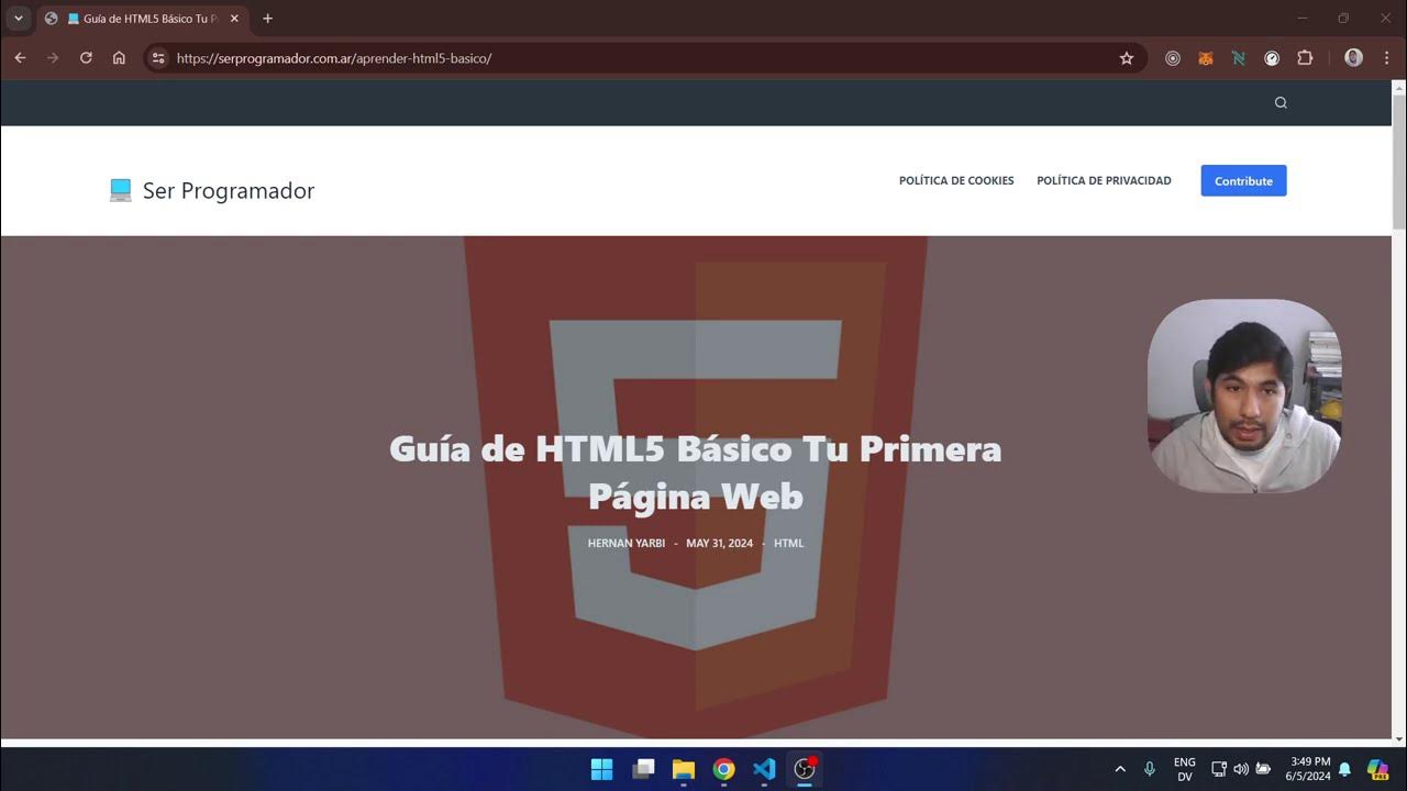 🎥 Aprende HTML5 Básico Rápidamente 🚀 - YouTube