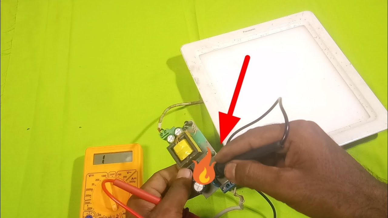 How To Repair LED Panel Light | LED Panel Light Repair | LED Panel ...