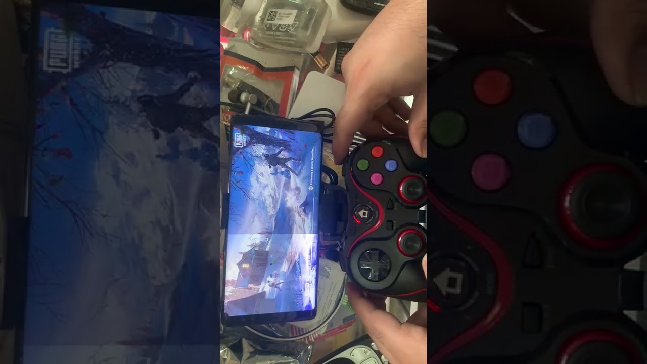 How to control using v8 Bluetooth gamepad for Mobile phones - YouTube