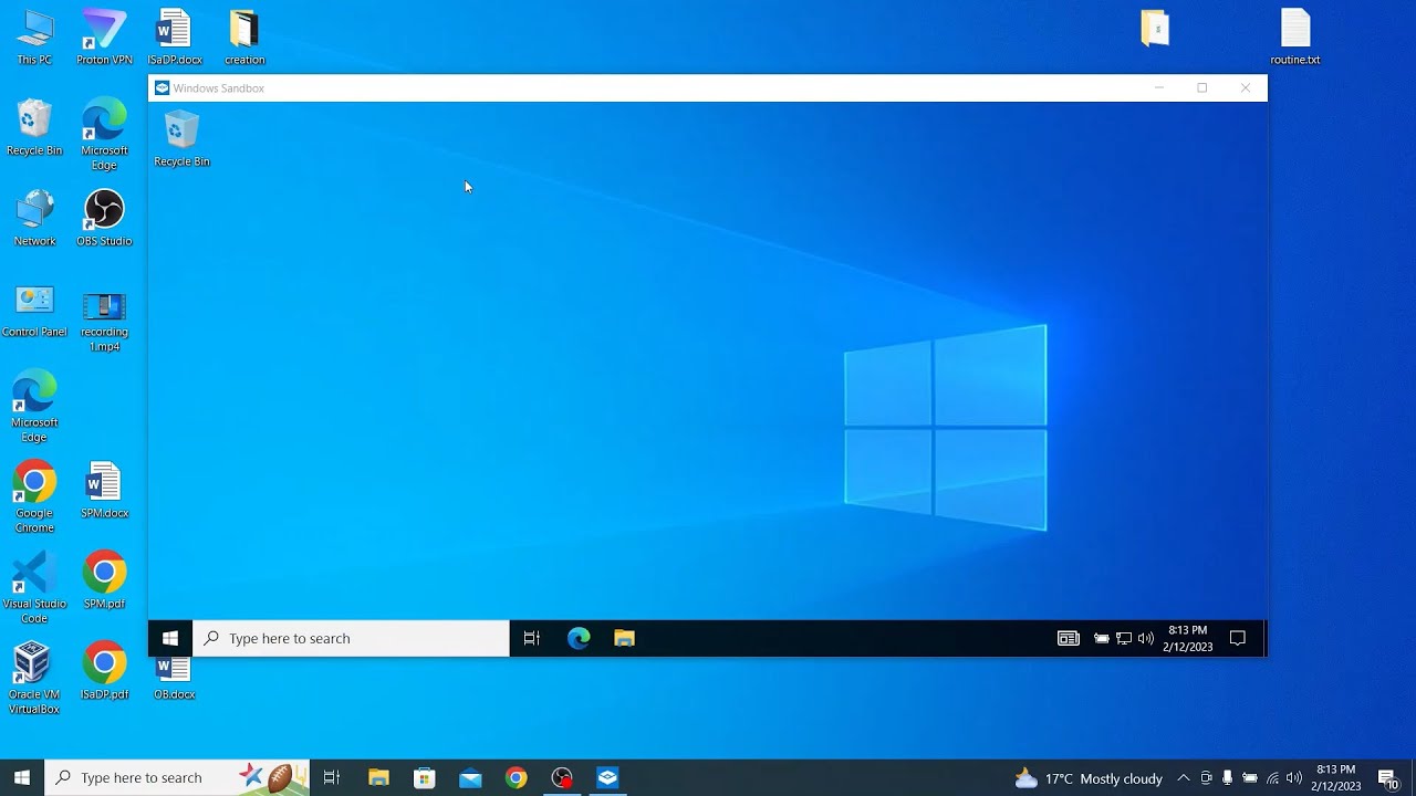 How to use Windows Sandbox - a lightweight virtual machine |PC inside ...