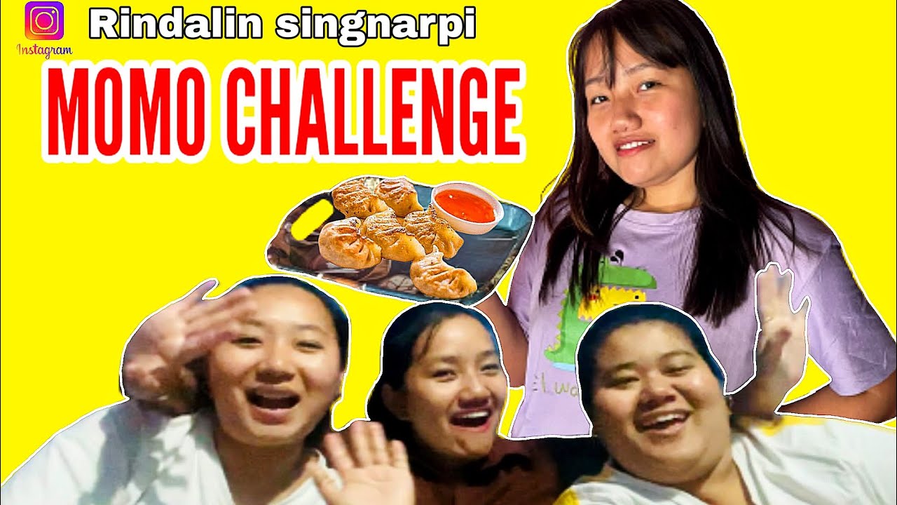 Cooking and momo eating challenge #friends #challengevideo - YouTube