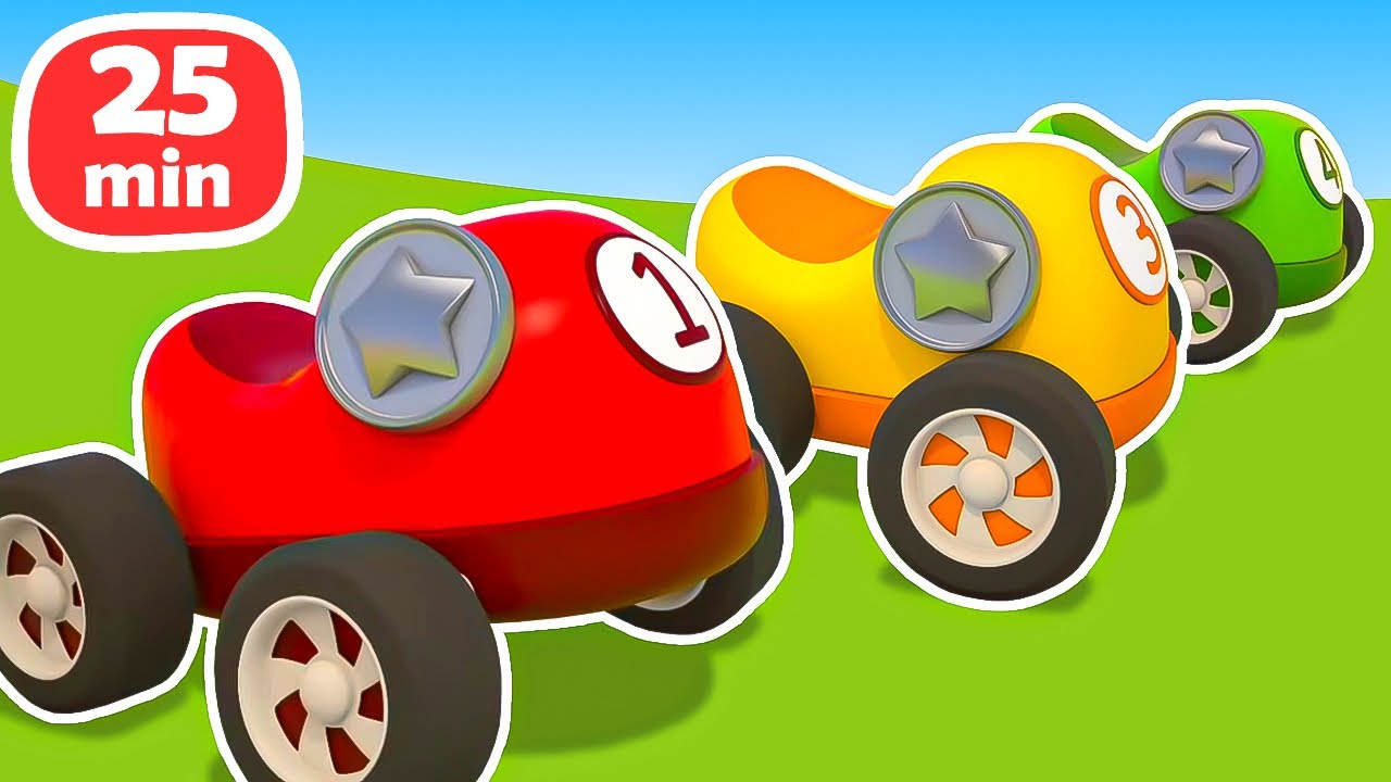 Full episodes of Helper cars' adventures with racing cars, street ...