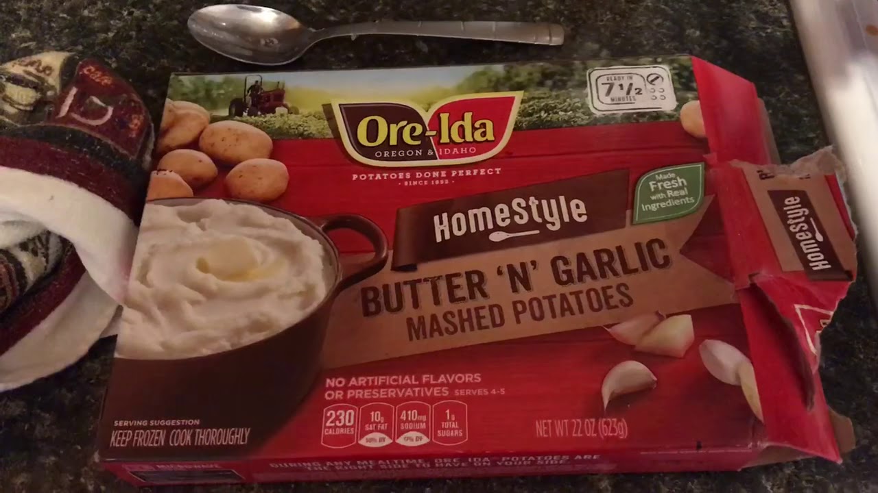 Ore-Ida Homestyle butter and garlic mashed potatoes 🥔Review - YouTube