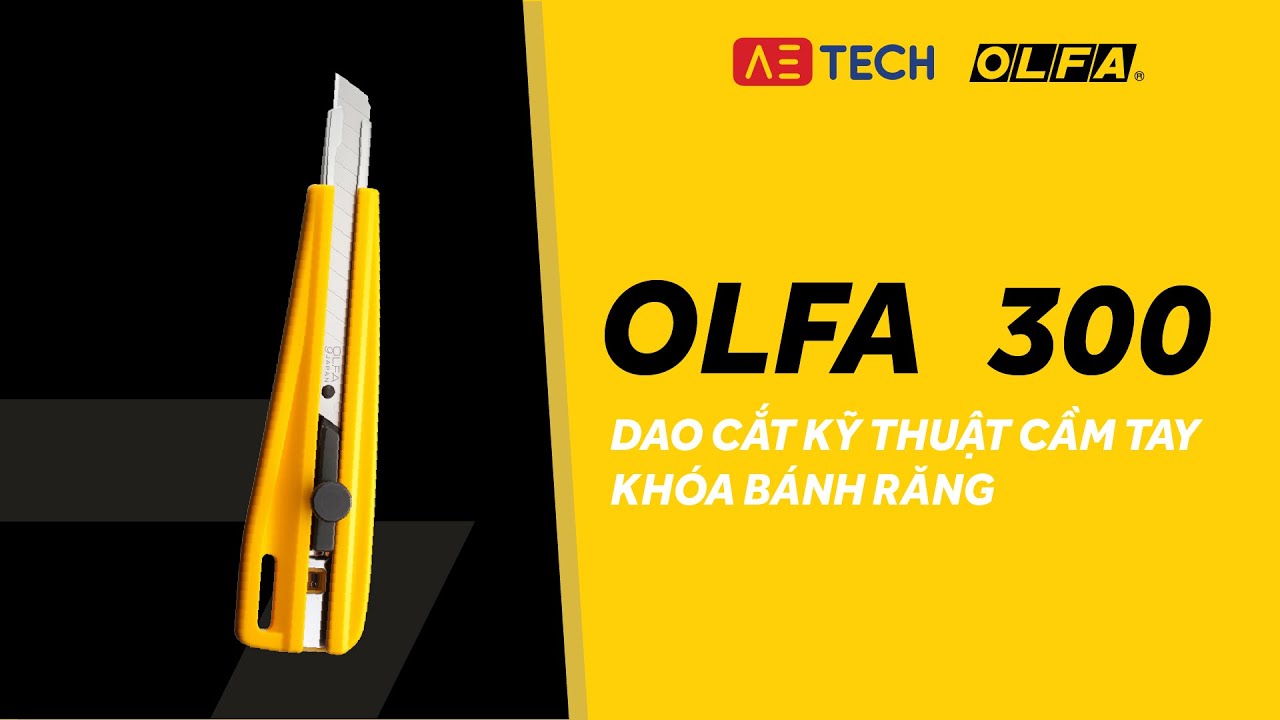 OLFA 300 Dao Cắt Kỹ Thuật Cầm Tay| Có Khóa Bánh Xe | Khóa Bánh Răng ...