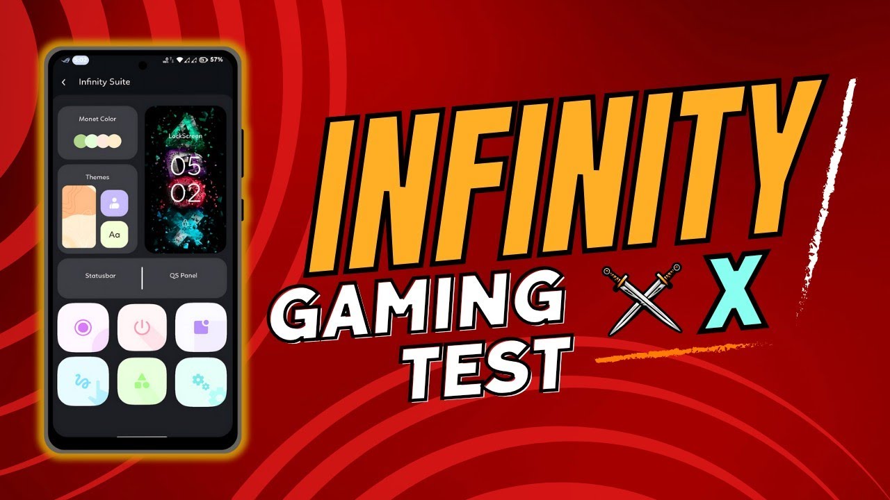INFINITY X Gaming Test | Poco F5 | Best Gaming Rom Android 14 | BGMI ...
