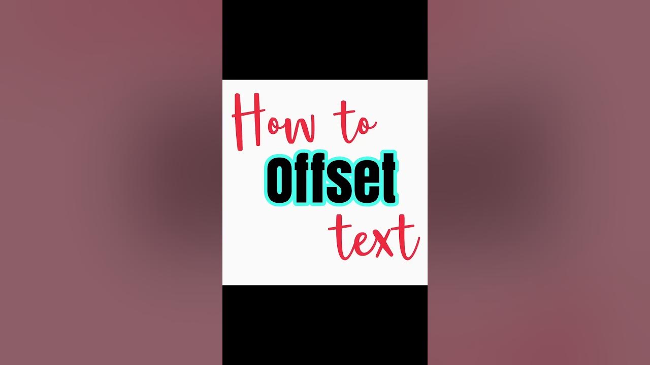 How to create offset text using Phonto app to use in Cricut Design Space - YouTube
