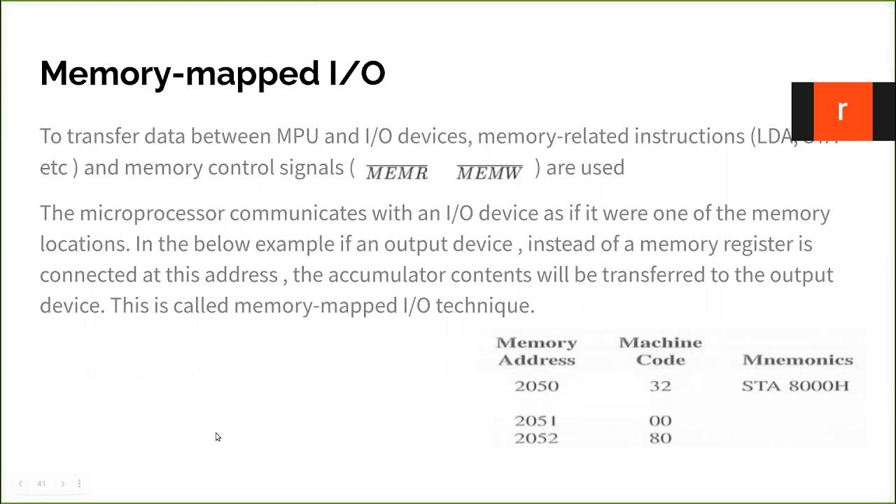 memory mapped IO - YouTube