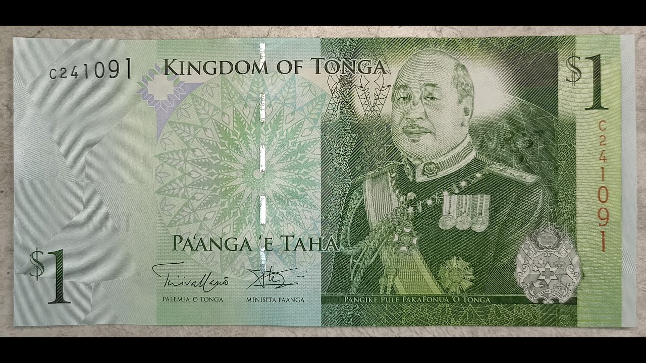 TONGA - 1 - PAANGA - 2009 - WHALE - KINGDOM - BANKNOTES - FIAT CURRENCY ...