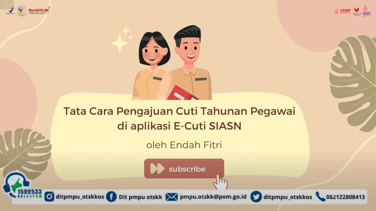 Tata Cara Pengajuan Cuti Tahunan di Aplikasi E Cuti SIASN - YouTube
