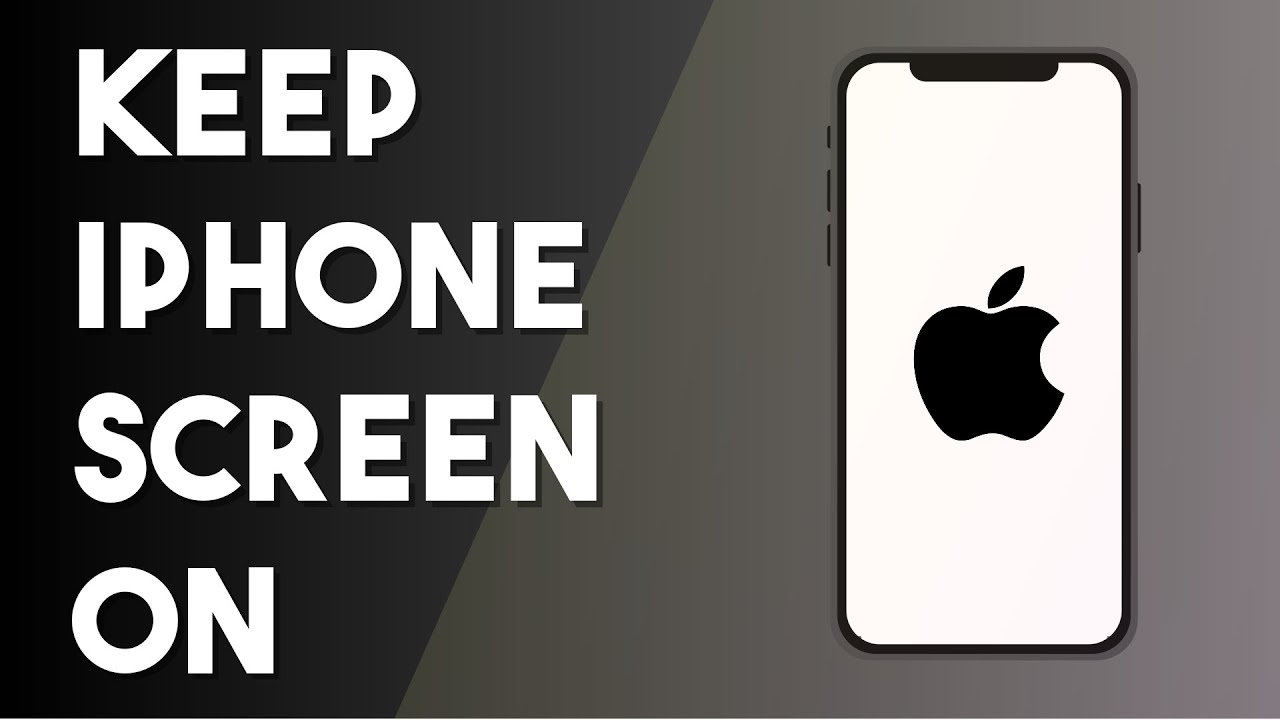 How To Keep iPhone Screen On - Full Guide (2024) - YouTube