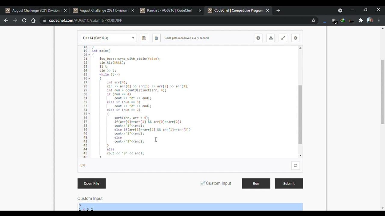 Problem Difficulties (CODECHEF)--PROBDIFF !!! - YouTube