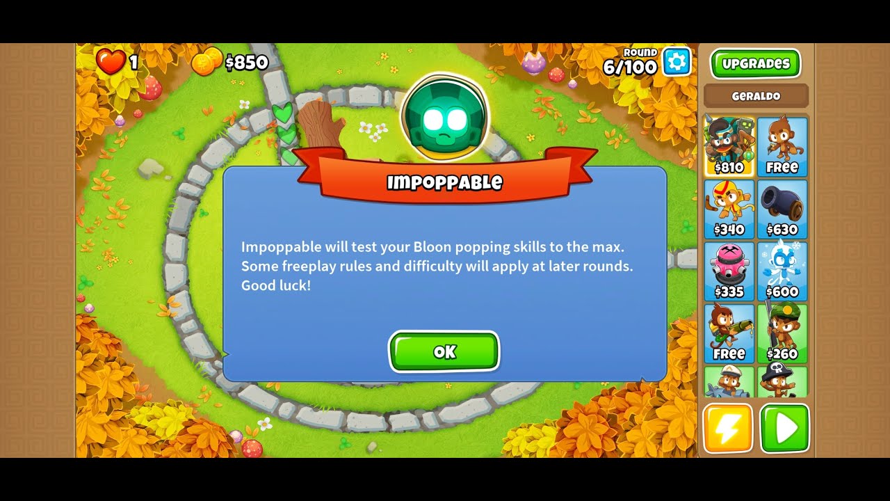 Bloons TD 6 Impoppable Mode: Tree Stump Playthrough! 🎮 - YouTube