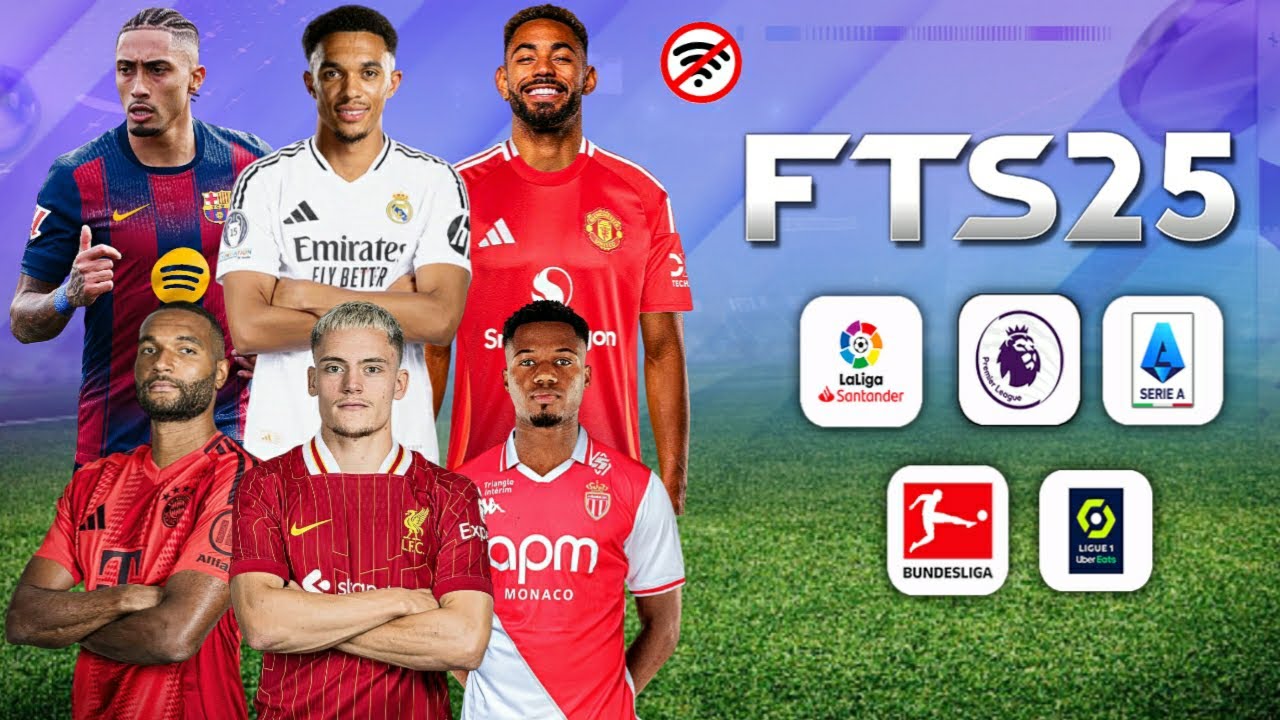 FTS 25 MOBILE™ ANDROID OFFLINE 300 MB NEW KITS 2025/26 REAL FACES AND ...