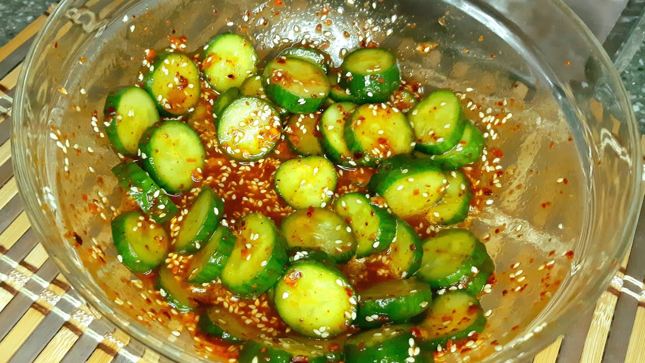 Acar timun ala korea, ratah gitu je pun sedap / Korean cucumber salad ...