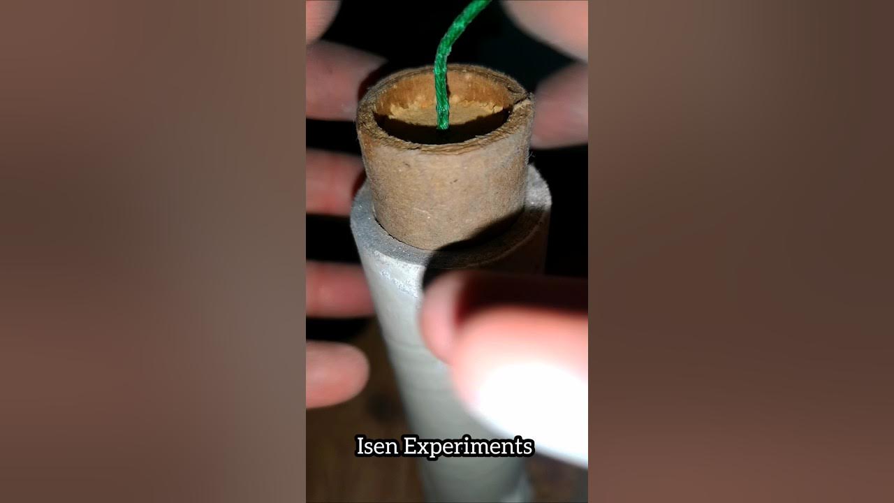 DIY CRACKER only using Fireworks #experiment #firecrackers #fireworks #crackers #lifehack - YouTube