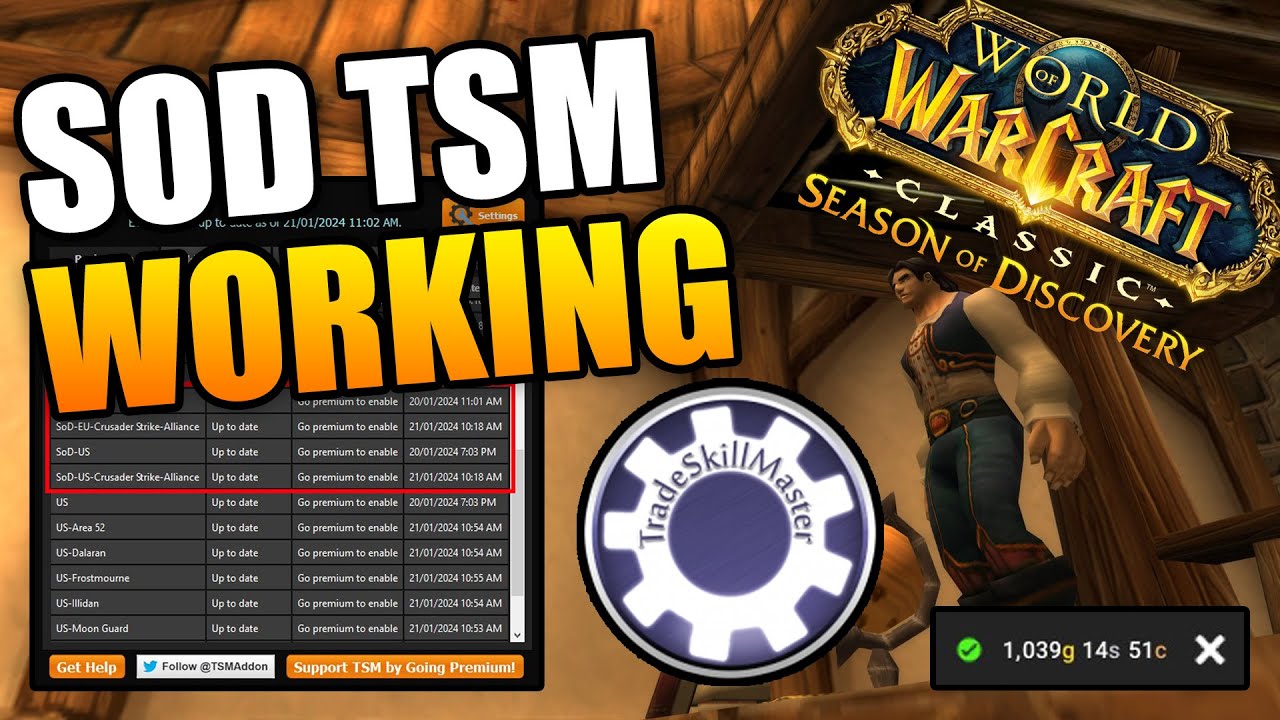 How To Get TSM Working in Season of Discovery | TradeSkillMaster Guide ...