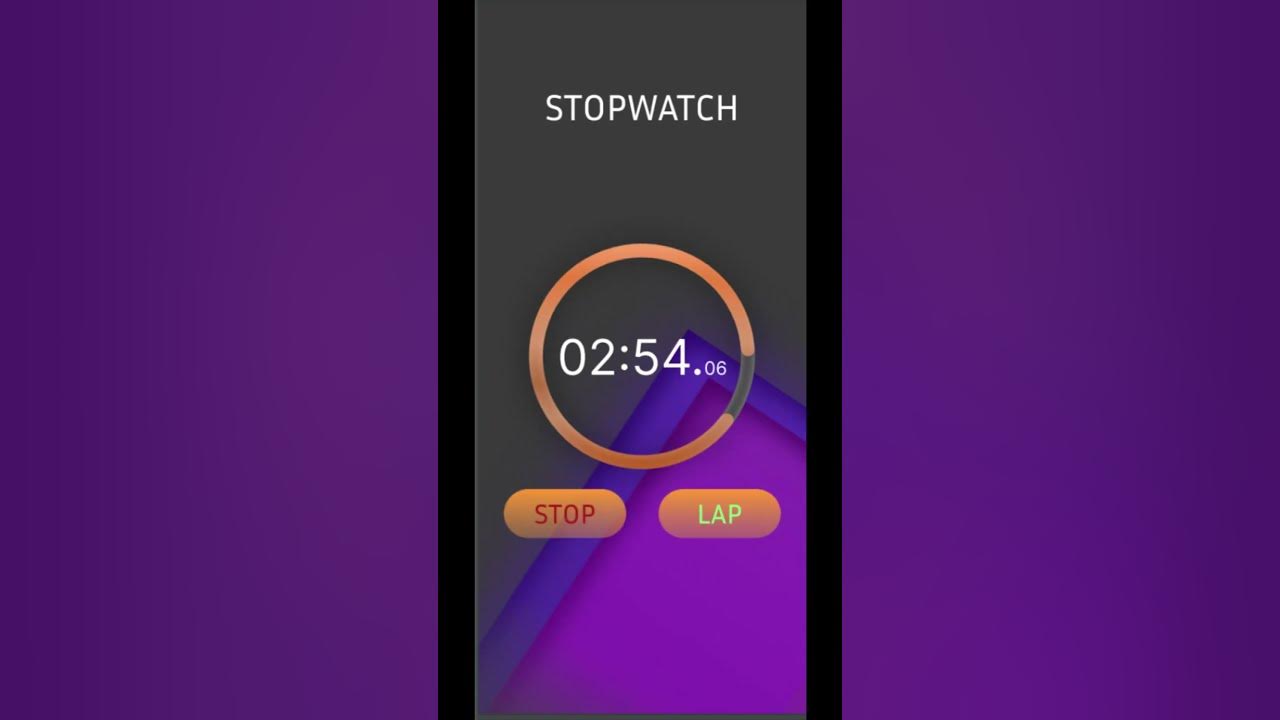 Stopwatch ui Design#LogoDesign #GraphicDesign #DesignProcess - YouTube