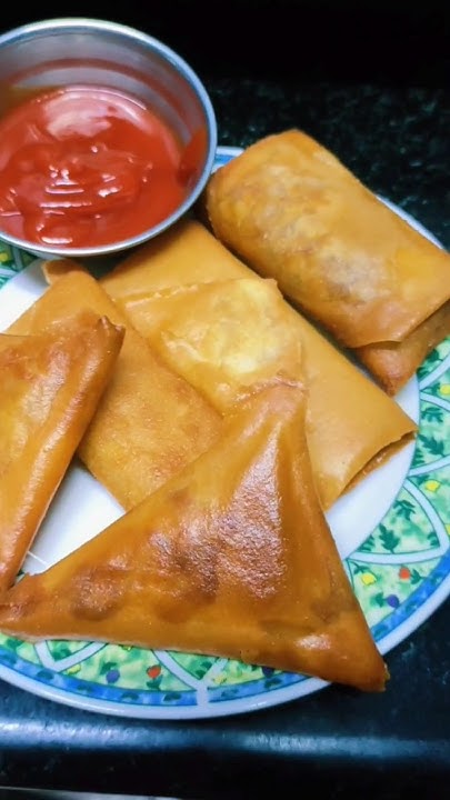 |springroll and somossa recipe|#youtubeshorts#springroll#samoosa# ...