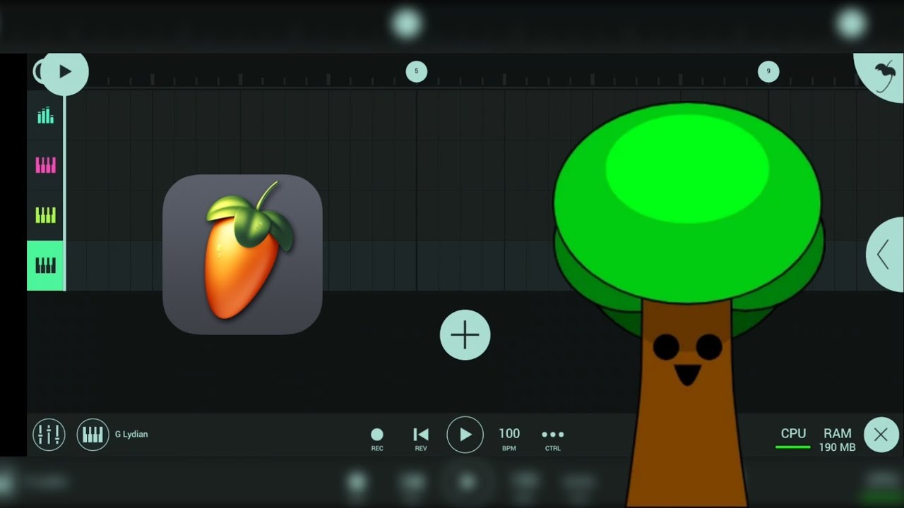 CARA MENYUSUN NADA MR TREE-SPRUNKI FL STUDIO MOBILE - YouTube