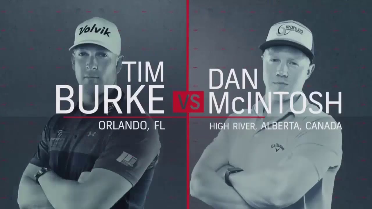 World Long Drive: Dan "Smackintosh" McIntosh vs Tim Burke - Clash in ...
