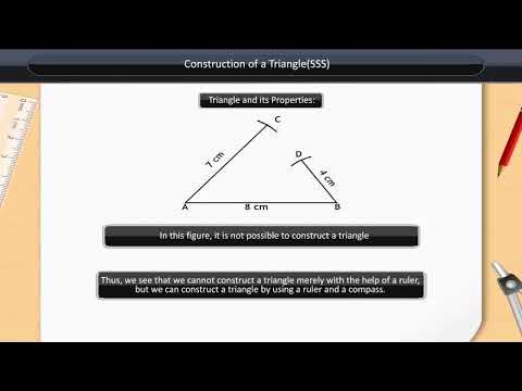 Construction of a Triangle SSS | Class 7 | Maths - YouTube