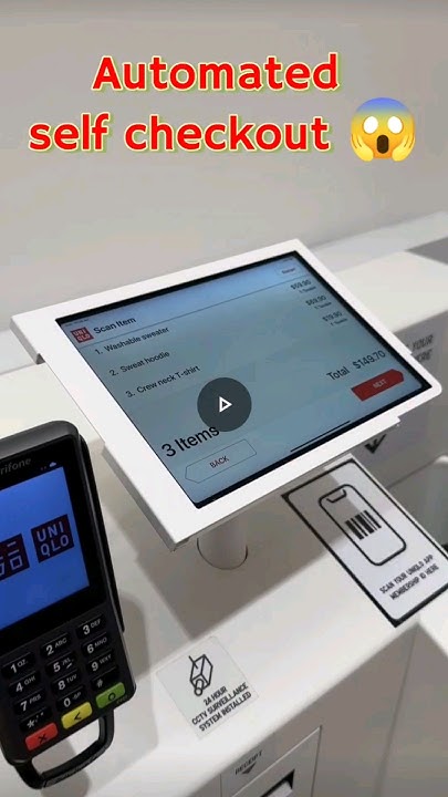 Automated self checkout at UNIQLO, Australia #shorts #shortsvideo #aussielife - YouTube