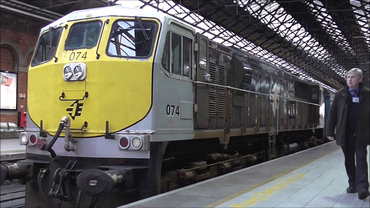 Iarnród Éireann 071 Class Locomotive (074) - Start Up - YouTube