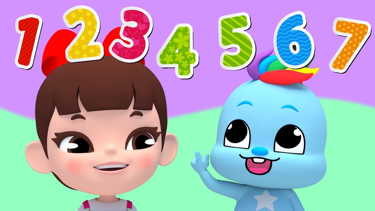 Learn Number For Kids | Seven Steps + Bath Song more nursery rhymes ...