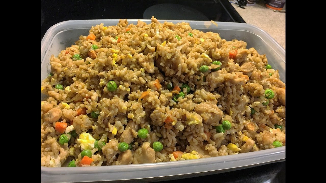 how to make chicken fried rice - YouTube