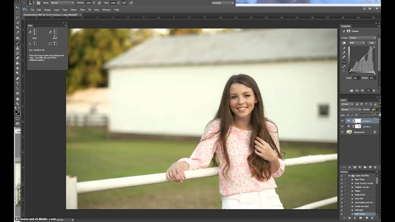 Before and After: clean edit senior photography - YouTube